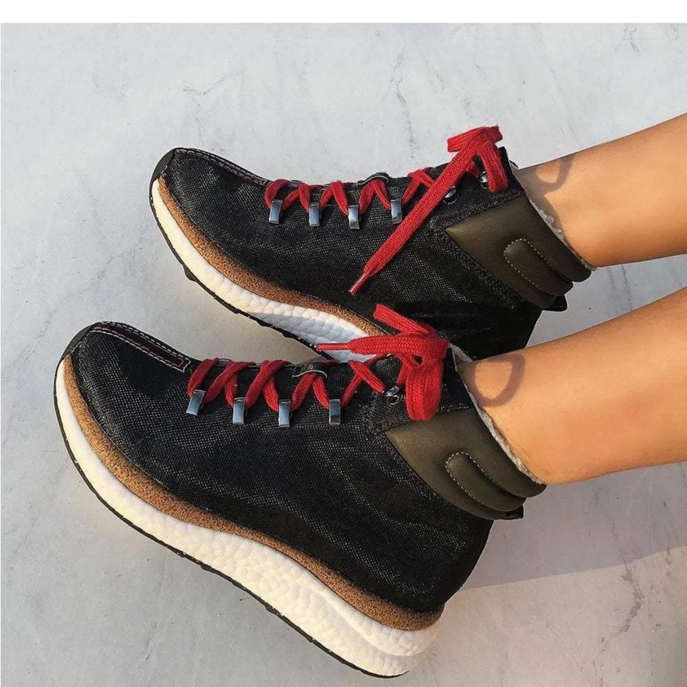 OTBT | Shoes | Otbt Black And Red Hightop Sneakers | Poshmark